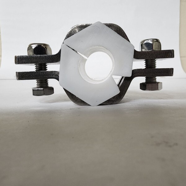 3" Pipe Size Hex Hanger with Polypro Insert, 304